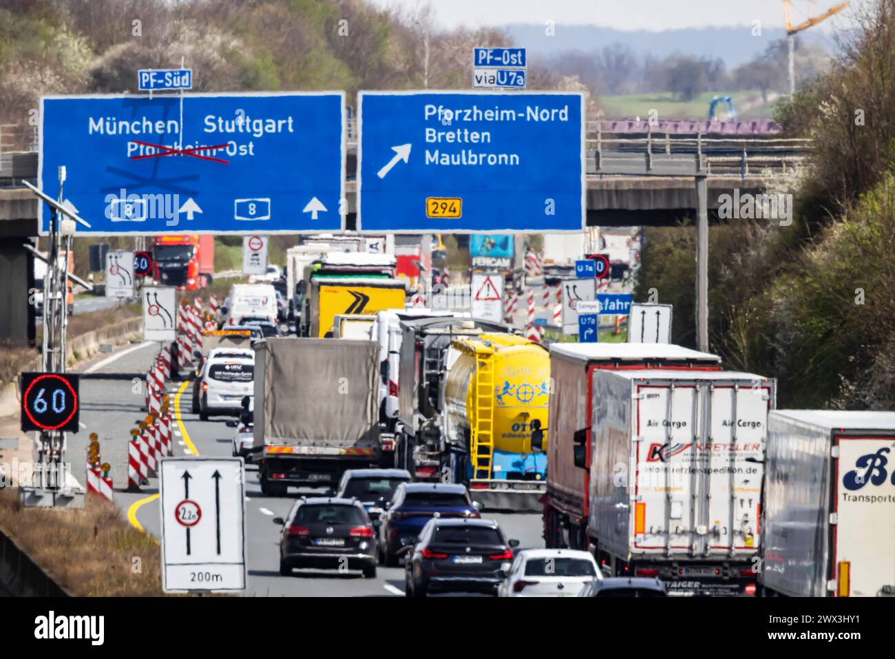 A8 Sperre Pforzheim