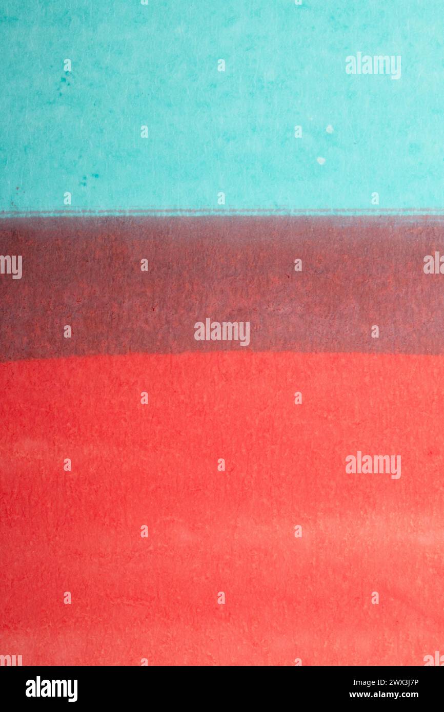 A Abstract blended watercolor felt pen colour on paper texture ...