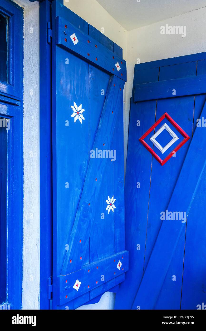 Beautiful decorations typical of the Lipovan ethnic group in Romania ...