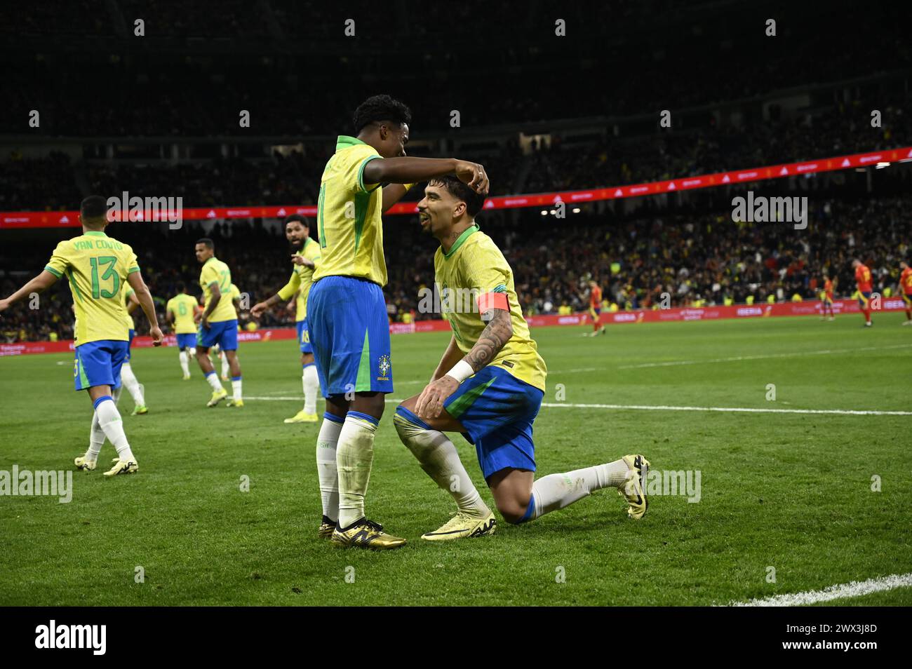 Madrid-Spain, March 26, 2024, Player Endrick of the Brazilian football ...