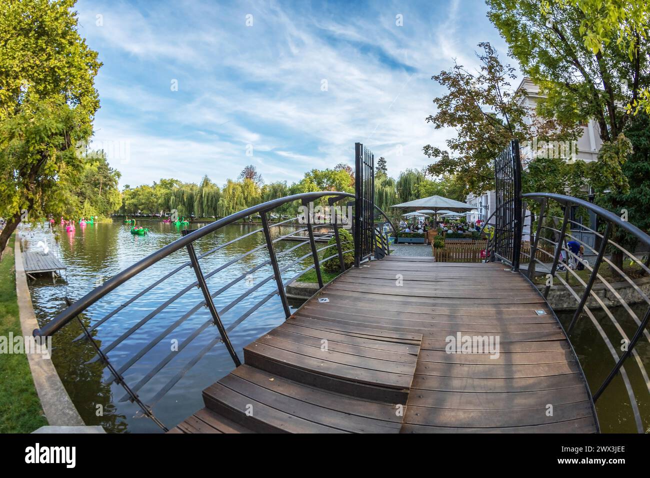 CLUJ-NAPOCA, TRANSYLVANIA, ROMANIA - SEPTEMBER 20, 2020: Lake Chios ...