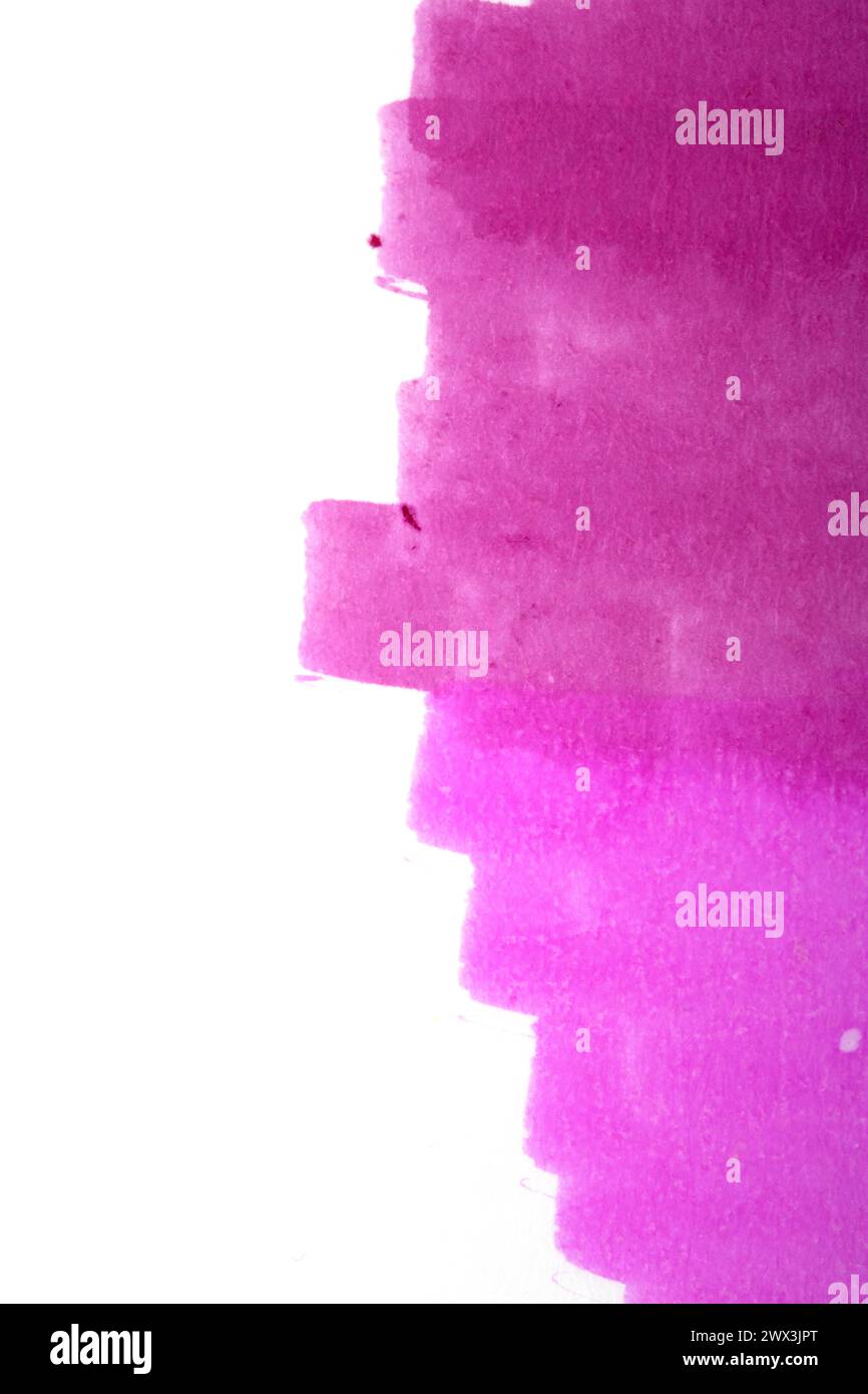 A Abstract blended watercolor felt pen colour on paper texture ...