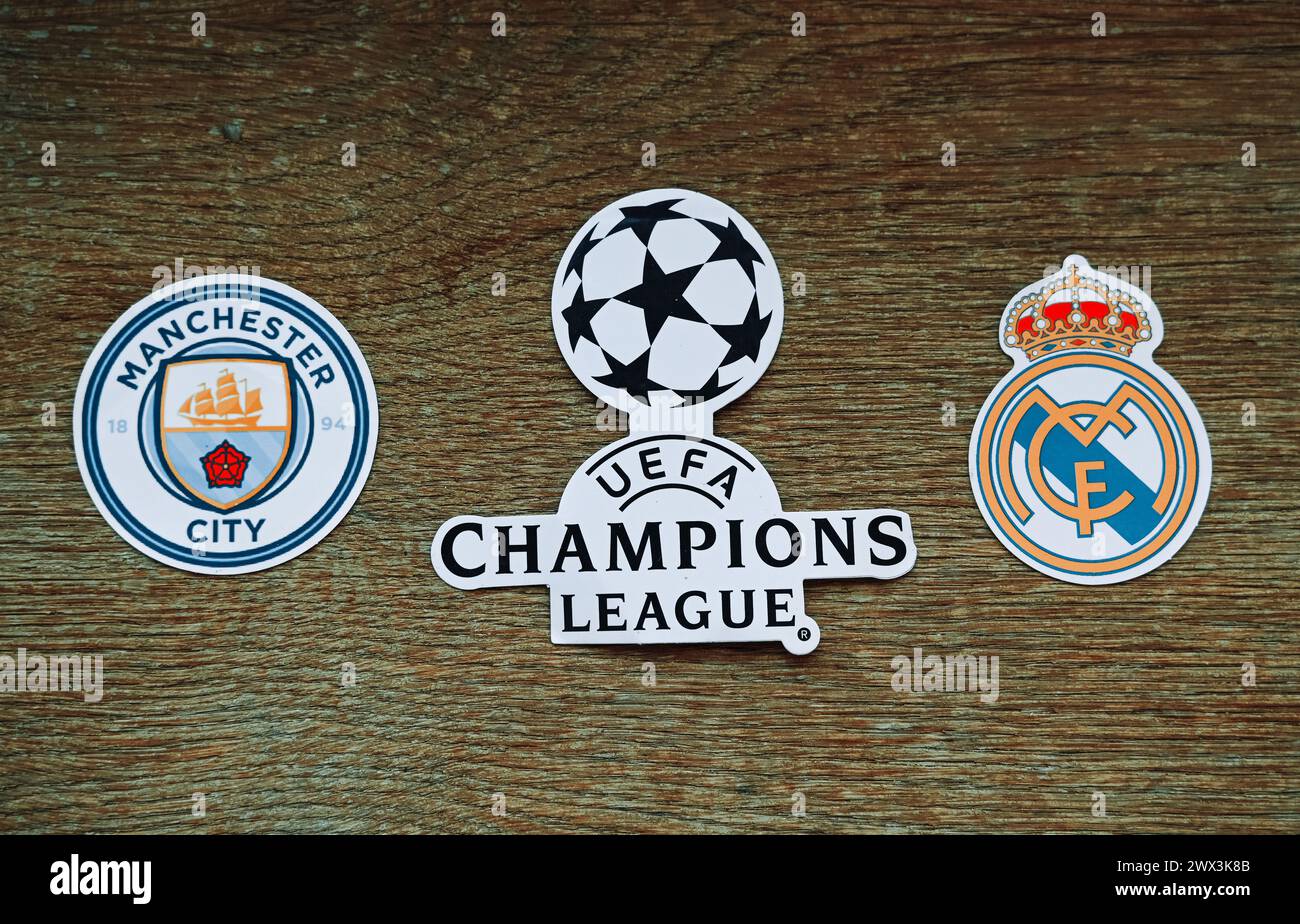 Real madrid manchester city logo hi-res stock photography and images ...