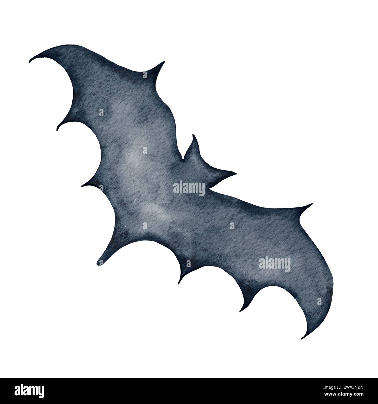 Halloween set symbol. Watercolor bat. Hand drawn illustartions Stock ...