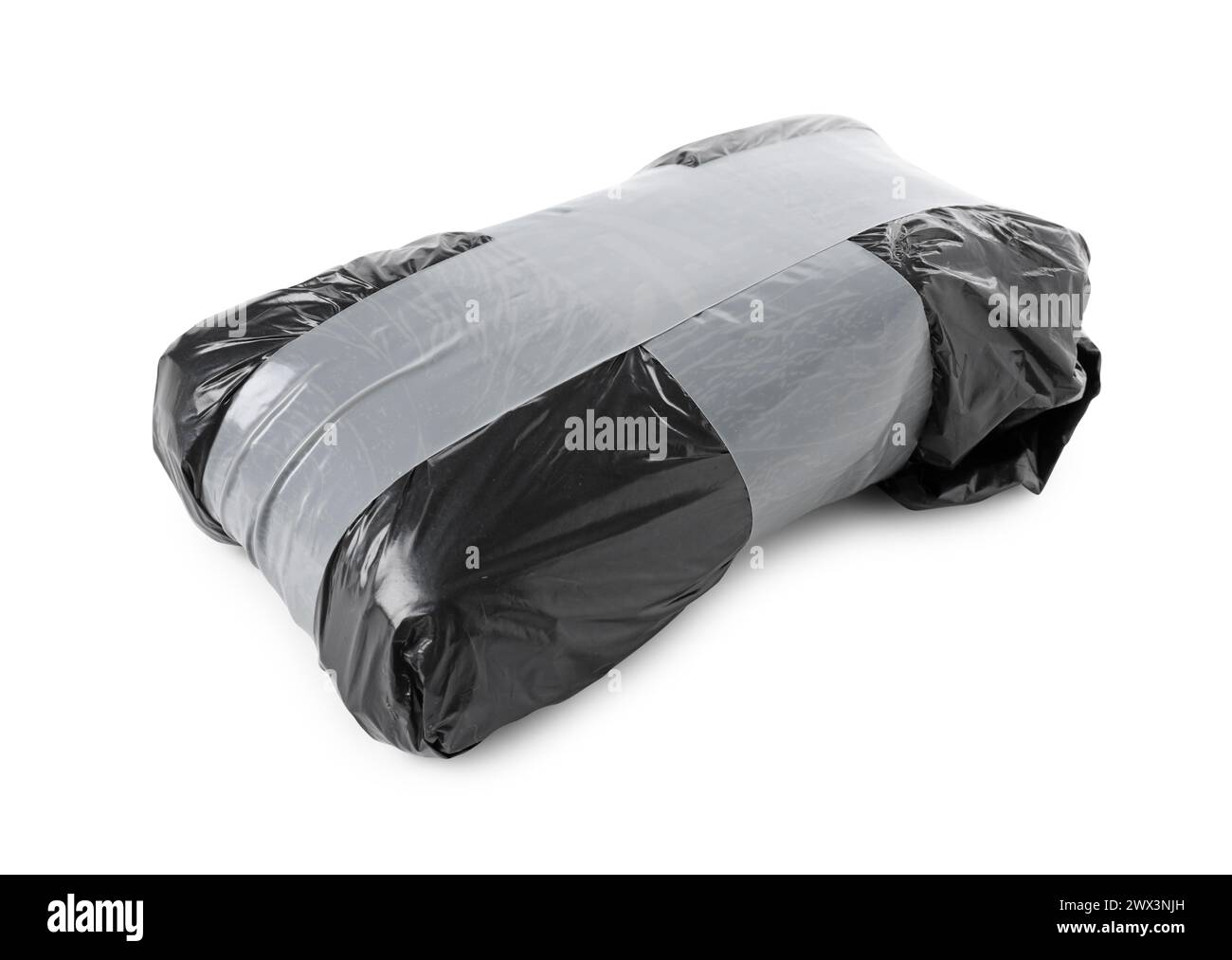 Package with narcotics isolated on white. Drug addiction Stock Photo ...