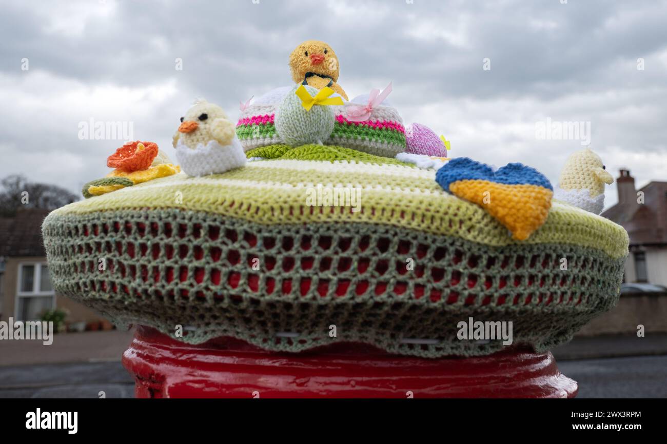 North Berwick, East Lothian, Scotland, UK, 27th March 2024. Crochet ...