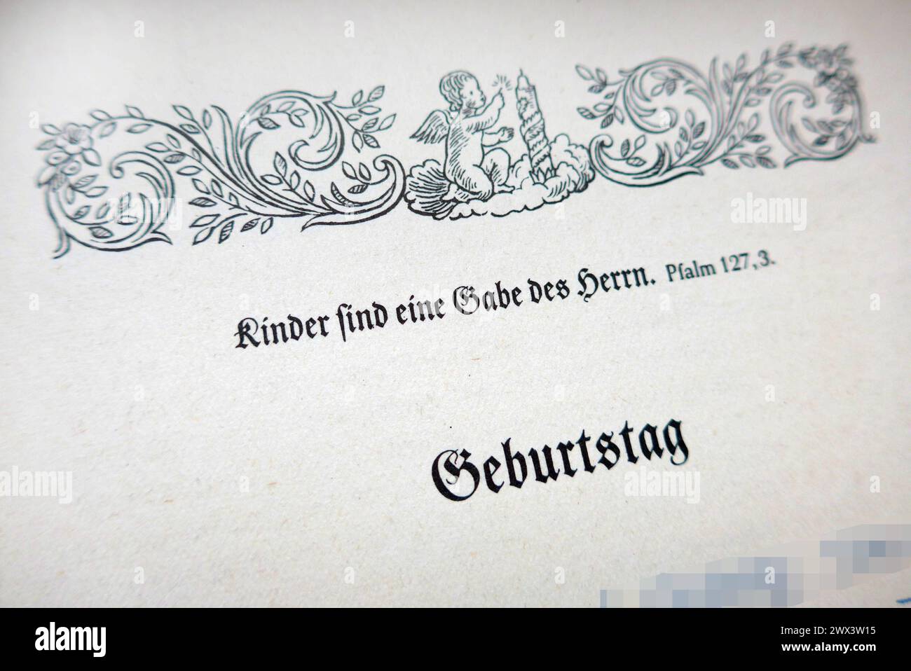 Broschüre von 1950 mit Sinnsprüchen über Kinder, unter anderem aus dem ...