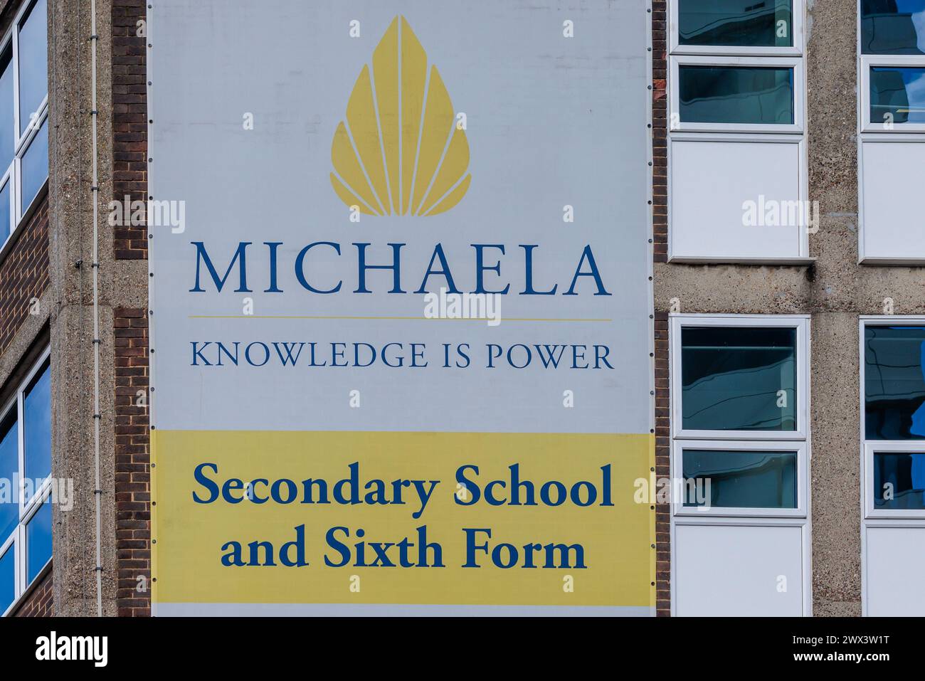 Michaela Community School, Wembley, Brent, UK. Exterior photos of ...