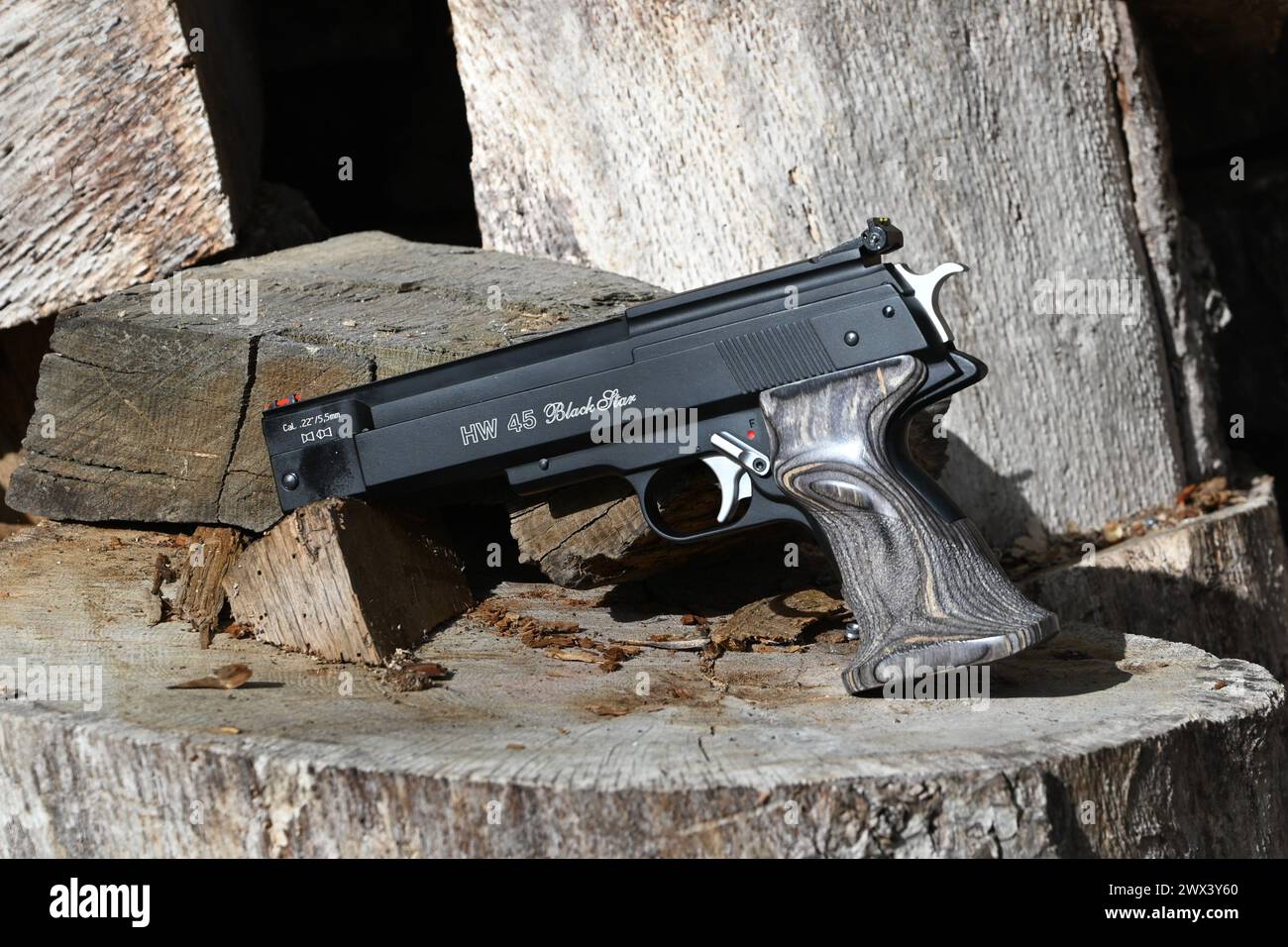 Weihrauch HW 45 Night Hawk Air Pistol Stock Photo - Alamy