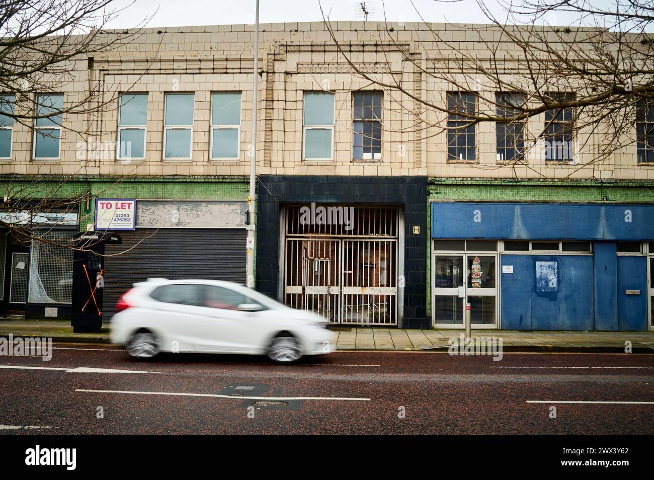 Art deco Stanley building in Blackpool undergoing upgrade Stock Photo ...