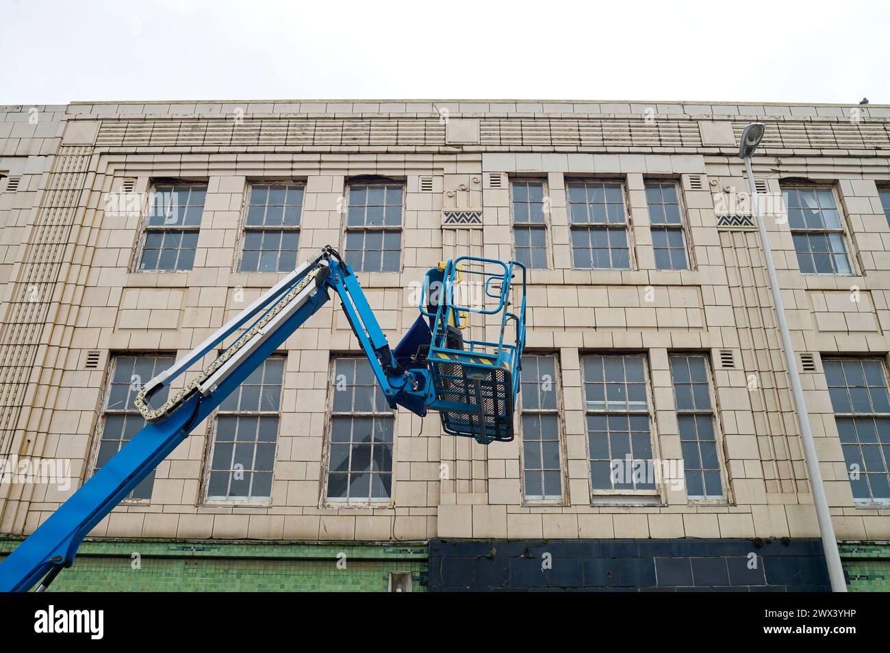 Art deco Stanley building in Blackpool undergoing upgrade Stock Photo ...