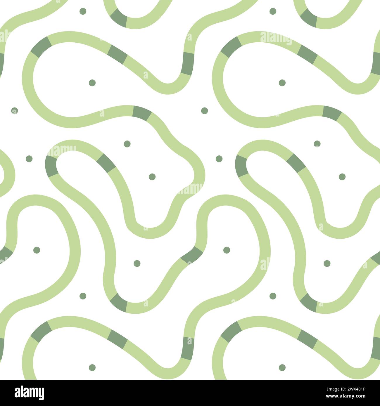 seamless pattern with continious endless line. Creative minimalist ...
