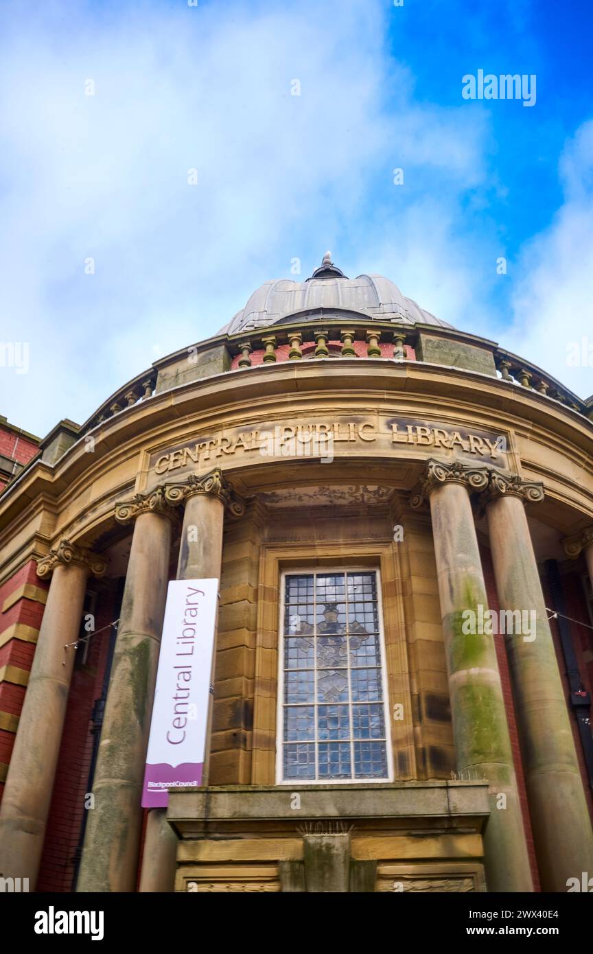 Exterior of Blackpool Central Library Stock Photo - Alamy
