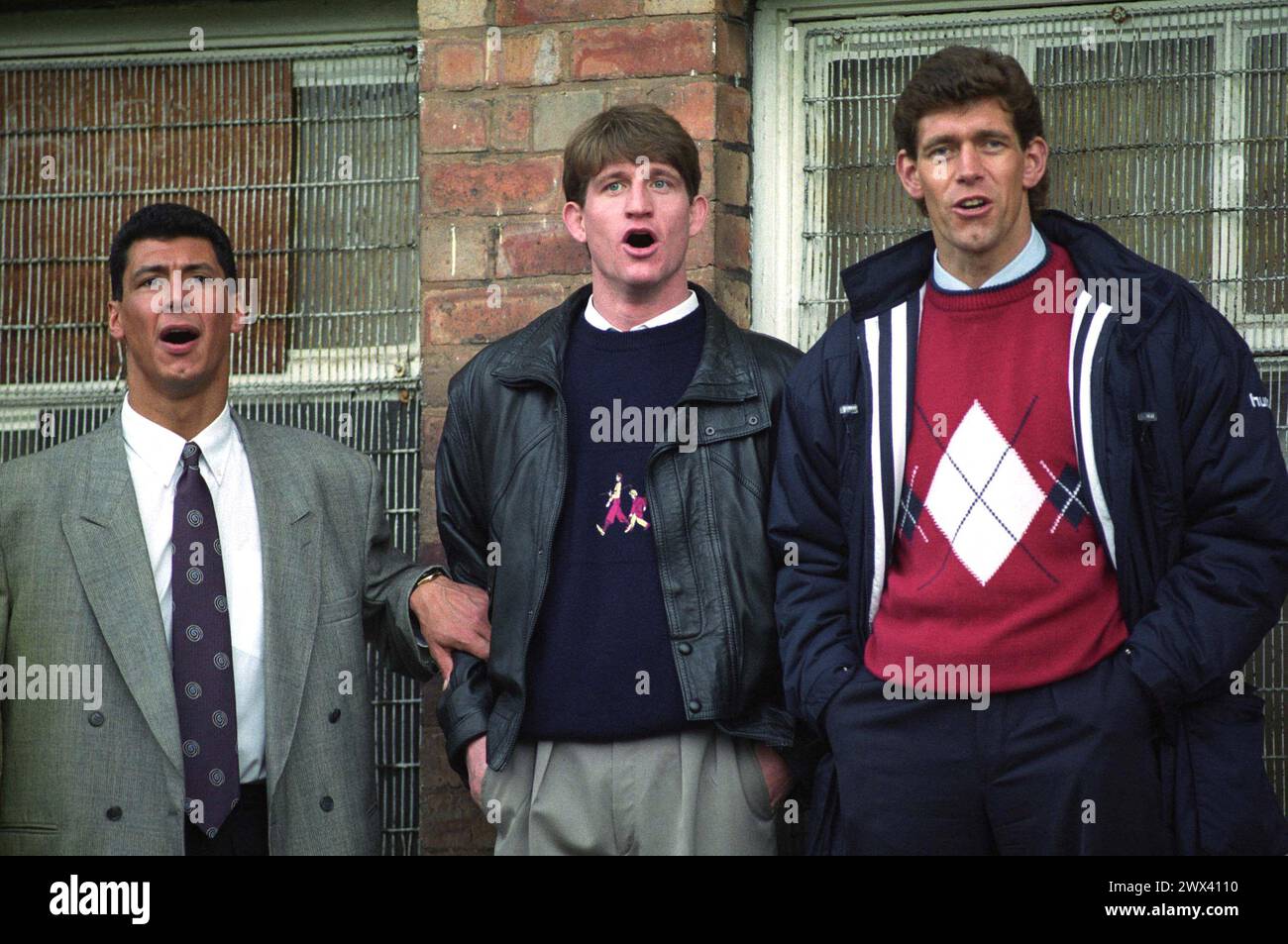 Wolverhampton Wanderers footballers Shane Westley, Andy Mutch and Rob ...