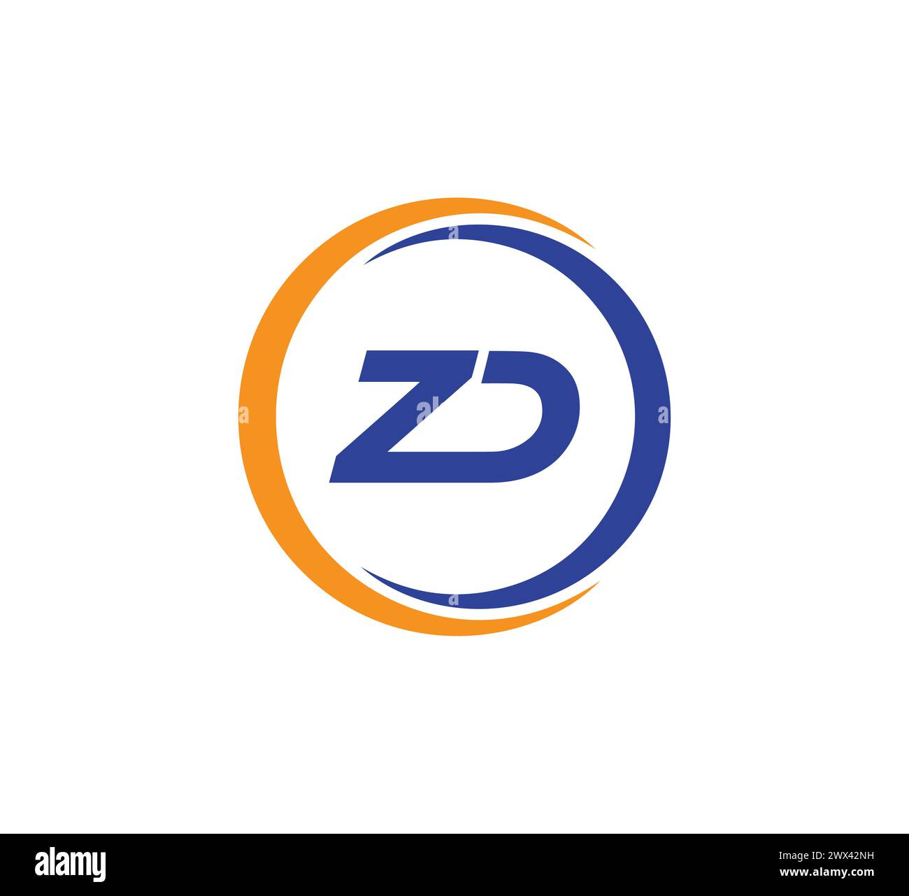 Zd letter design hi-res stock photography and images - Alamy