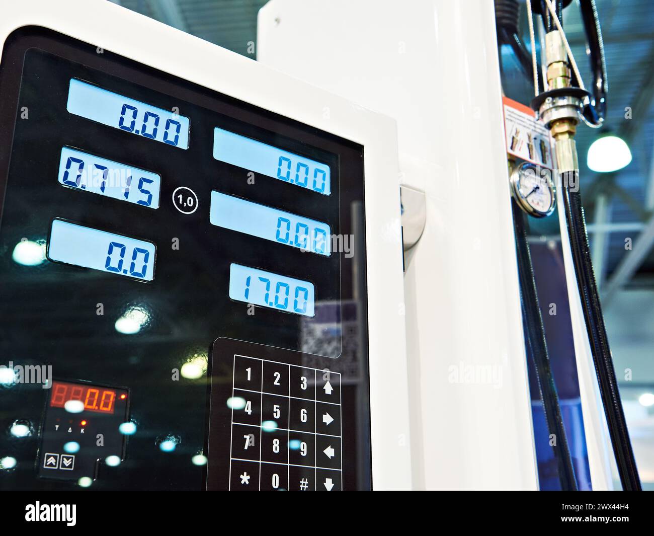 Modern gas filling station methane Stock Photo - Alamy