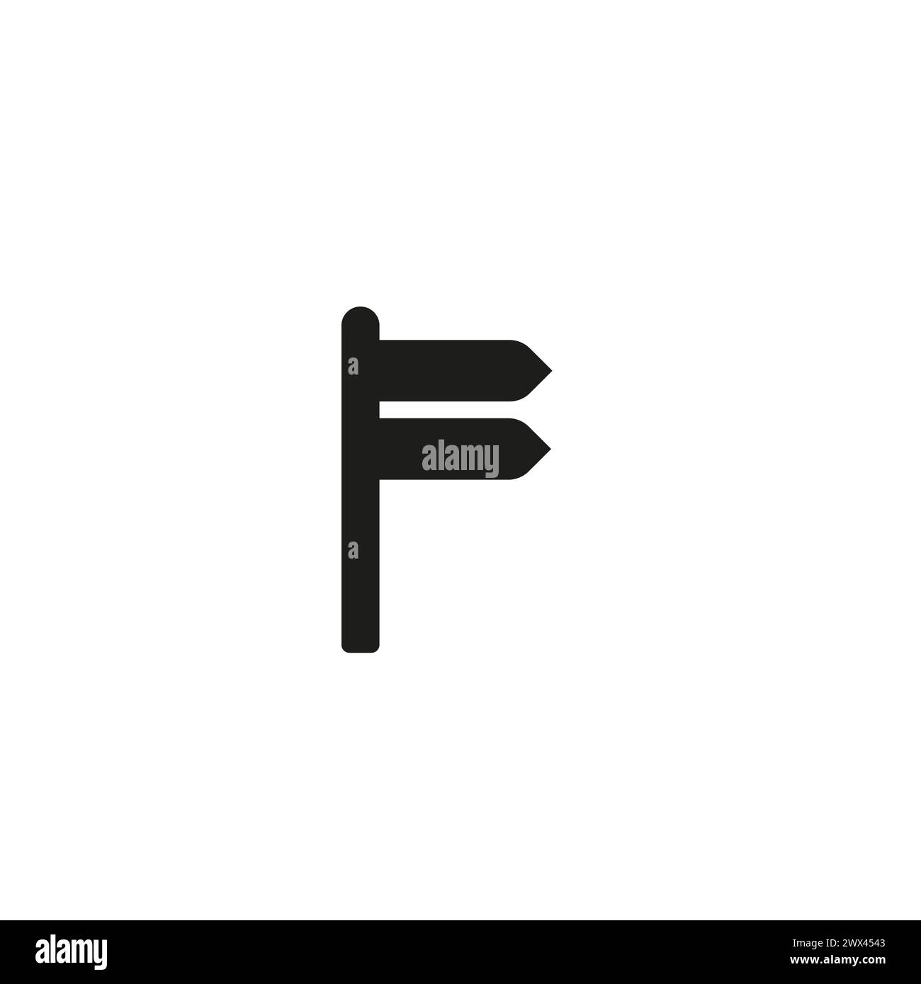 Sign post icon vector illustration on white background Stock Vector ...