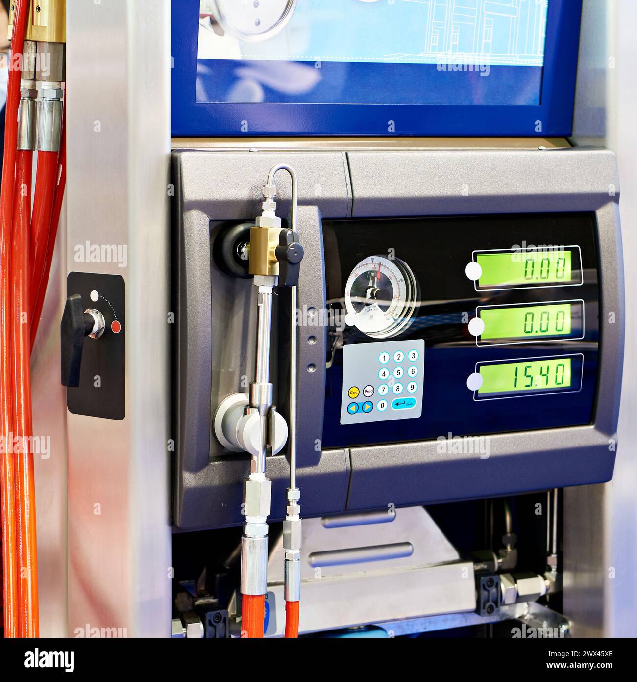 Modern gas filling station methane Stock Photo - Alamy