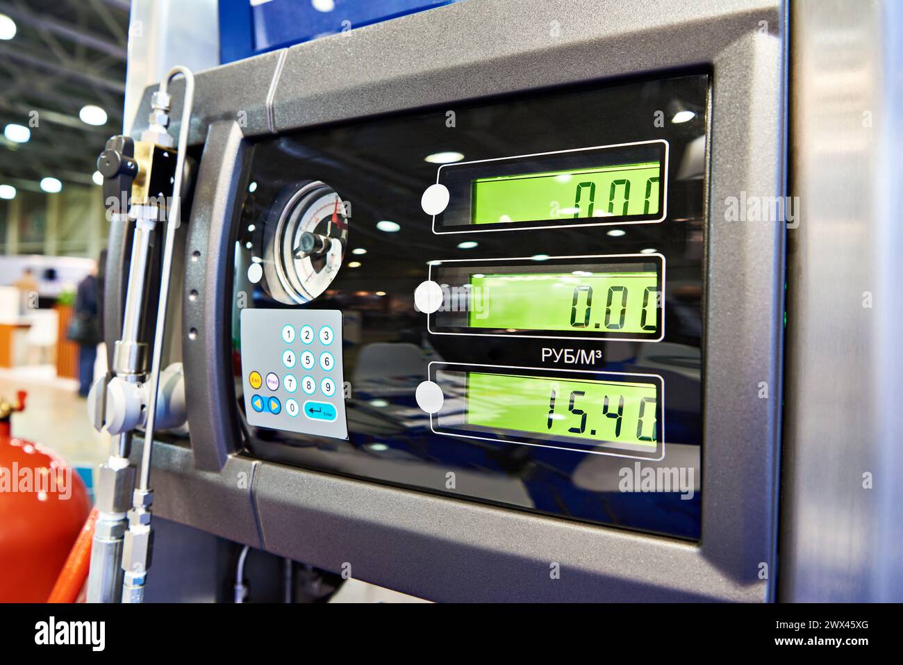 Modern gas filling station methane Stock Photo - Alamy