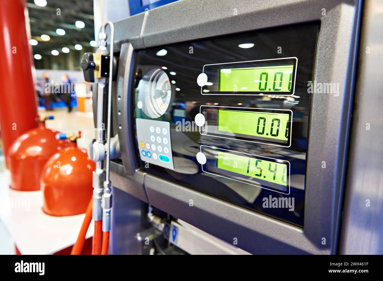 Modern gas filling station methane Stock Photo - Alamy