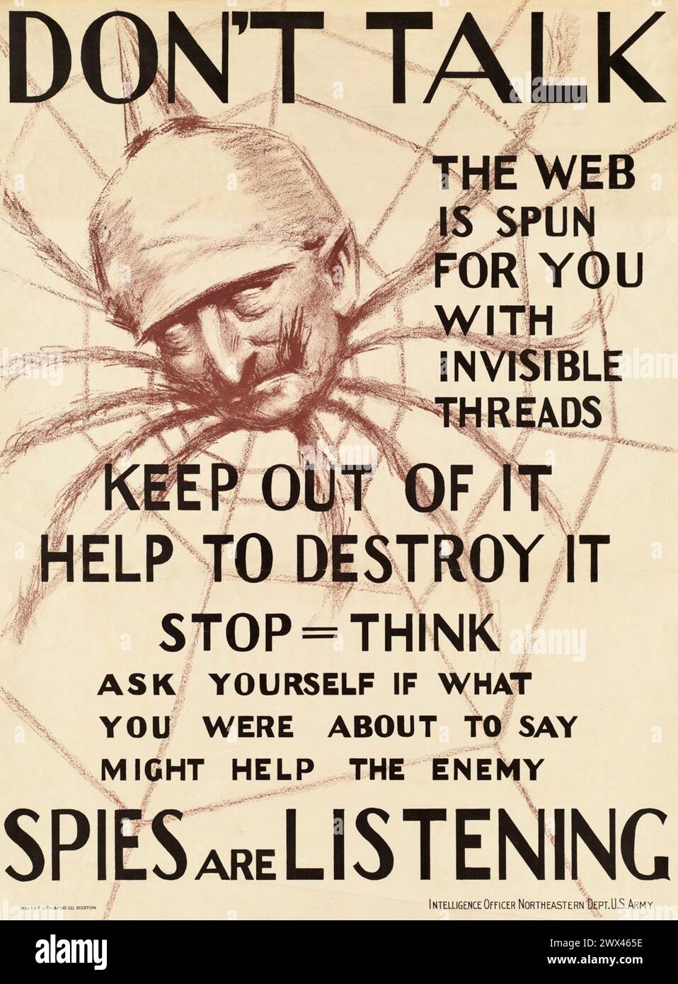 Don't talk poster hi-res stock photography and images - Alamy