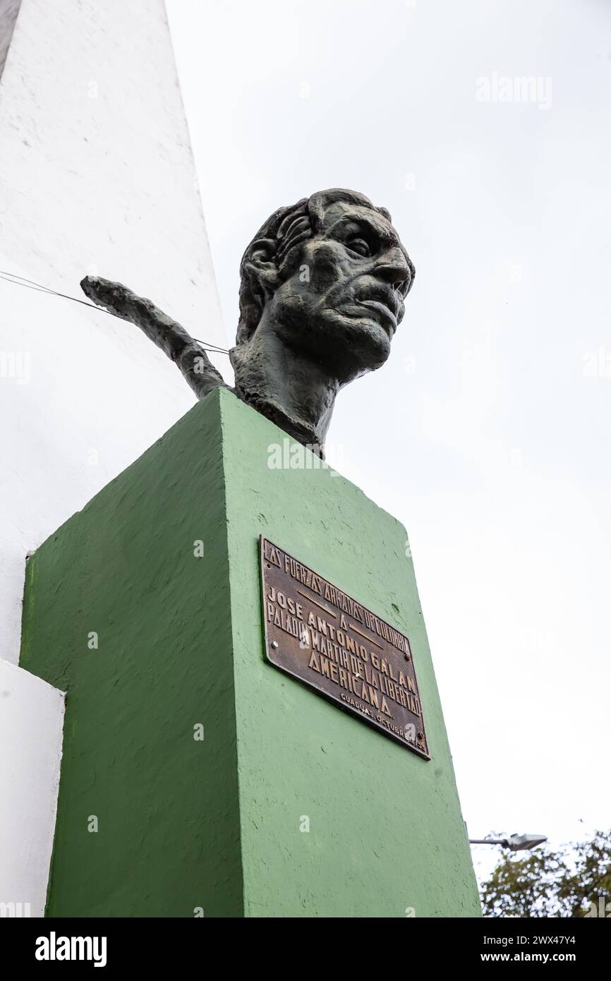 GUADUAS, COLOMBIA - JANUARY 12, 2024: Monument to the Comuneros ...