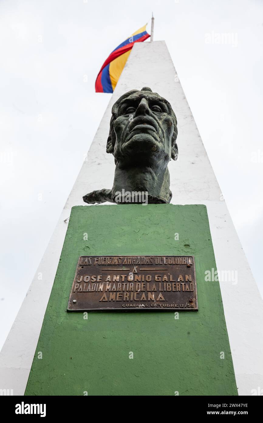 GUADUAS, COLOMBIA - JANUARY 12, 2024: Monument to the Comuneros ...