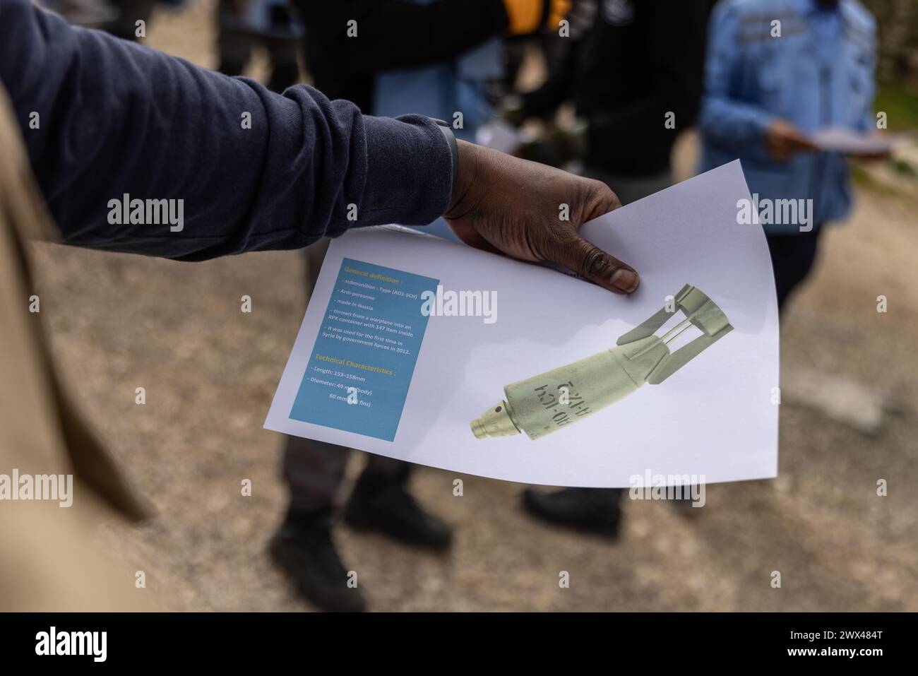 Ariha, Syria. 27th Mar, 2024. A member of the United Nations ...