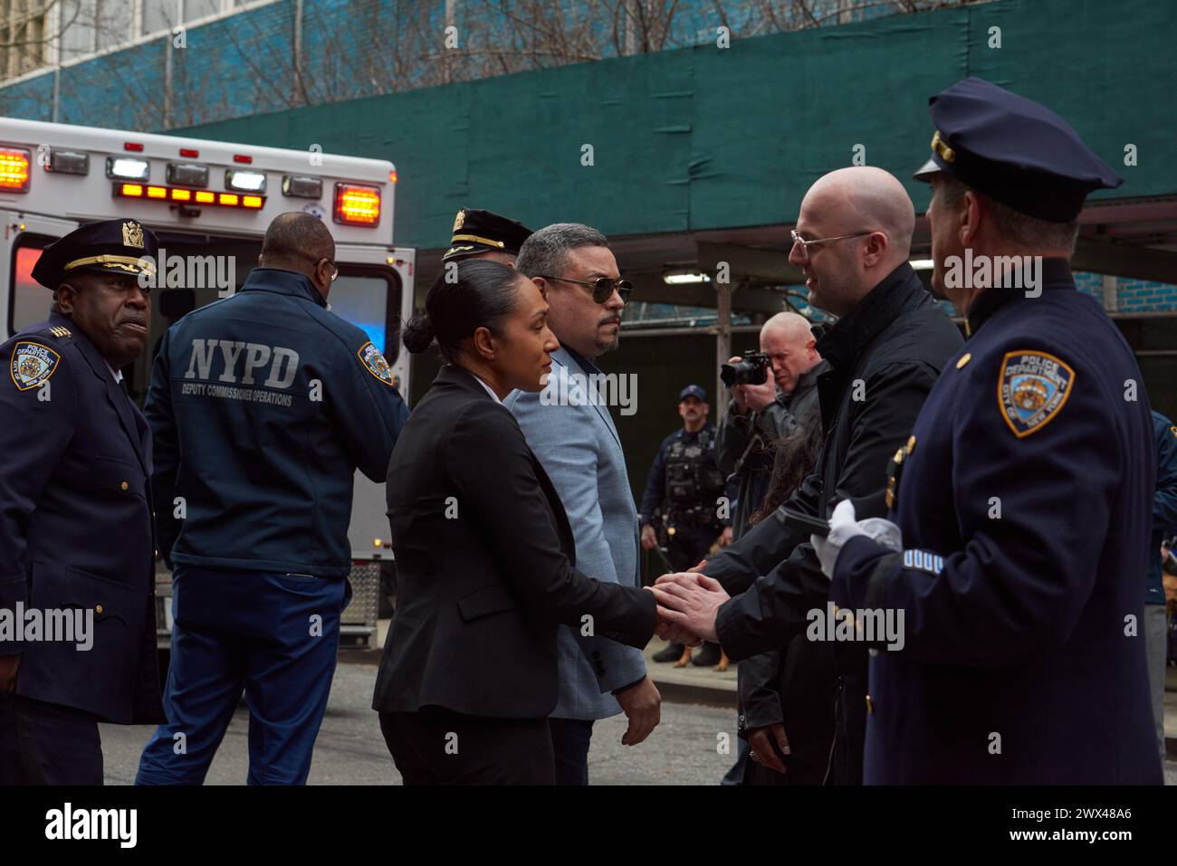 Brooklyn, New York, USA. 26th Mar, 2024. NY Police Commissioner Edward ...