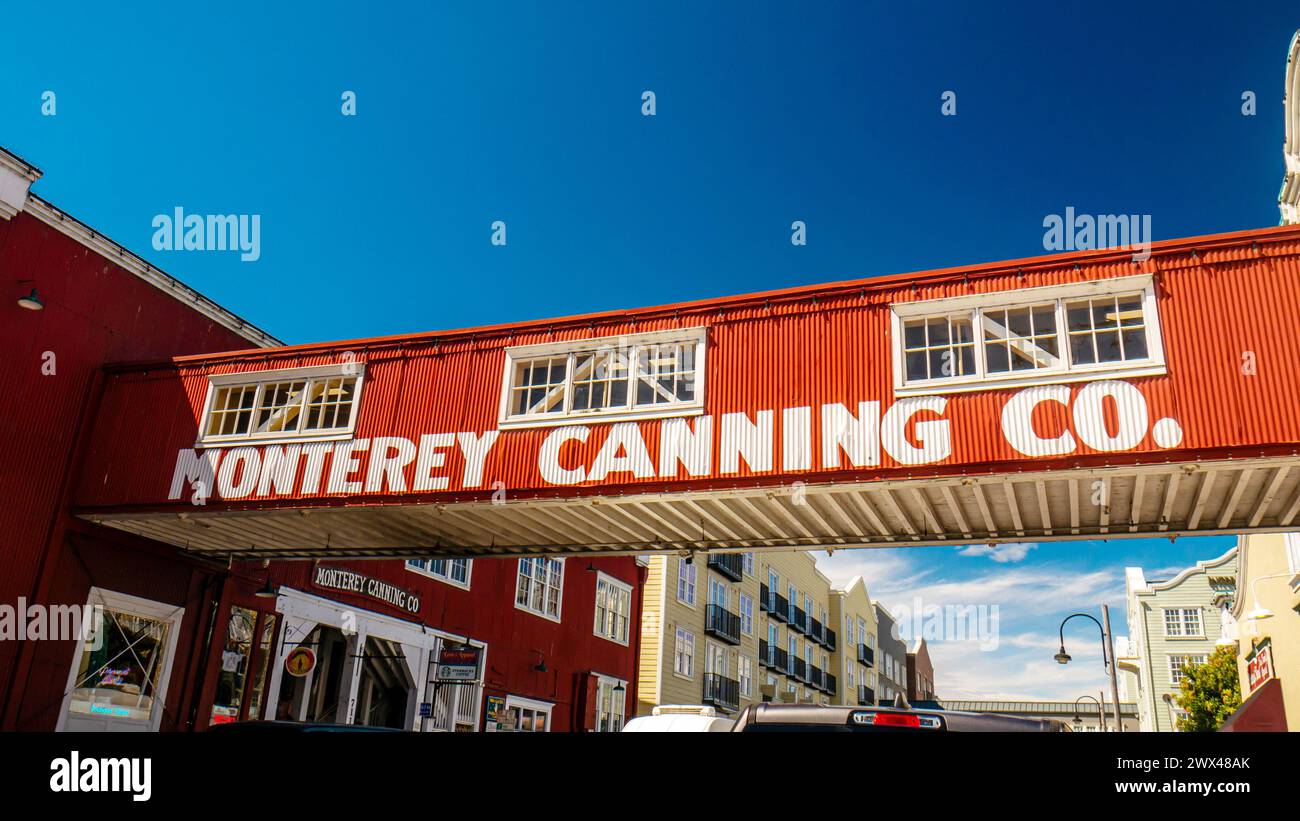 Monterey Canning Company bridge on Cannery Row in Monterey, California ...