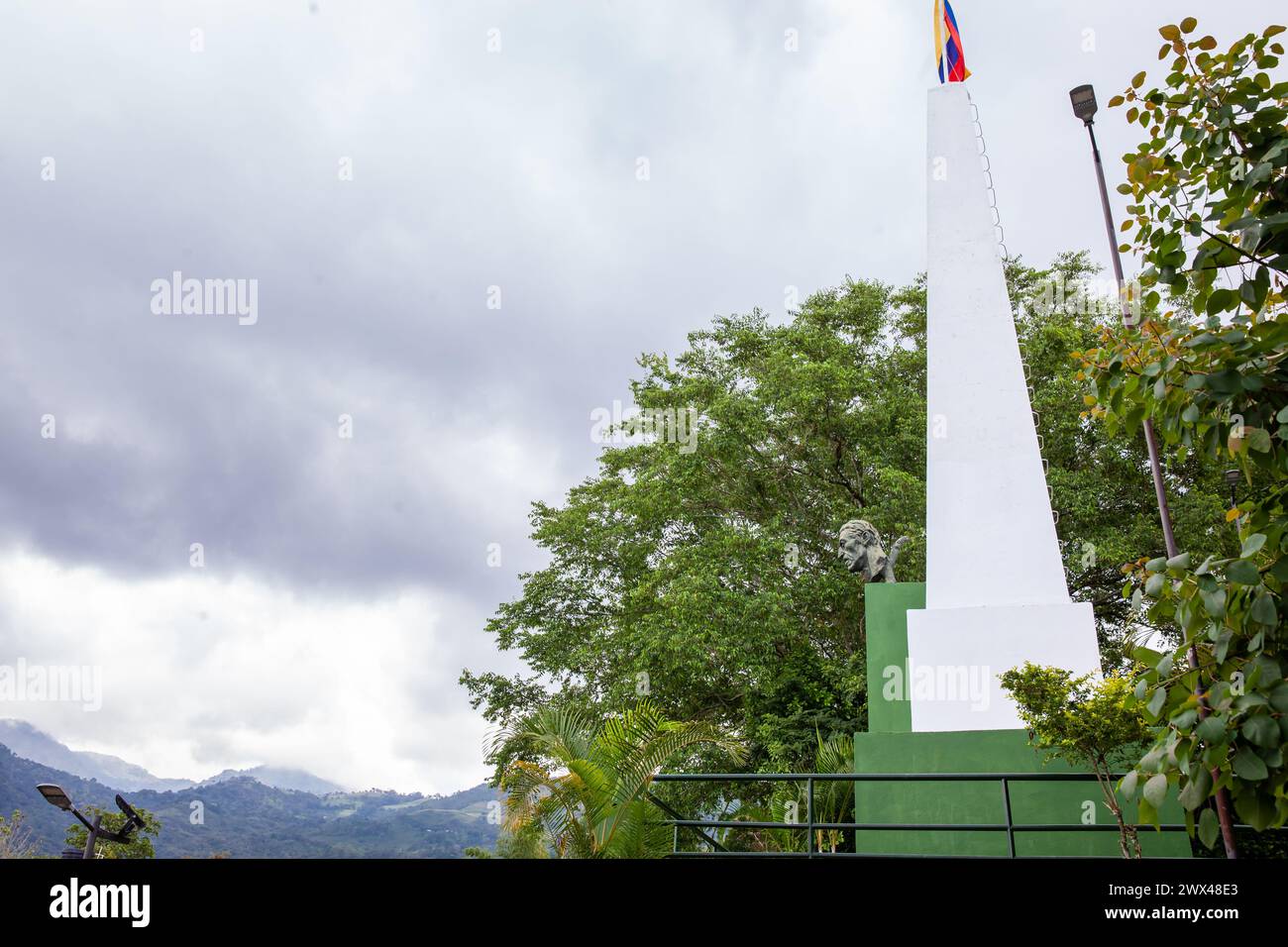 GUADUAS, COLOMBIA - JANUARY 12, 2024: Monument to the Comuneros ...
