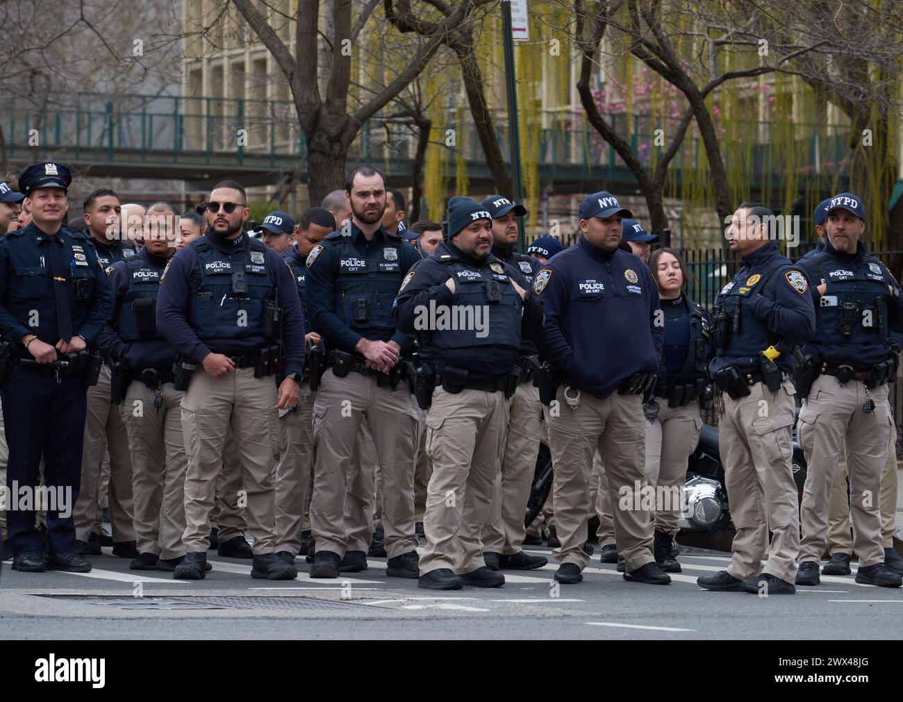 New York, New York, USA. 26th Mar, 2024. Officers from NYPD's Community ...