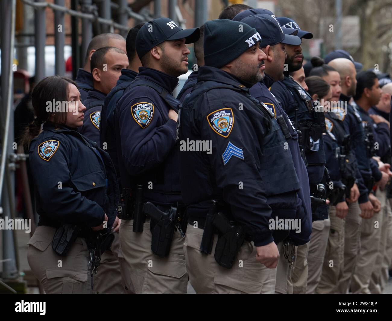New York, New York, USA. 26th Mar, 2024. Officers from NYPD's Community ...