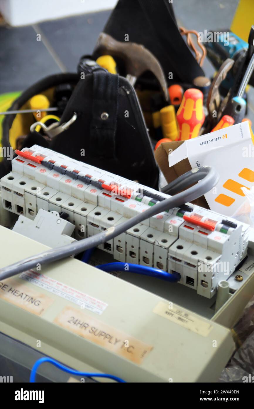 Old fuse box hi-res stock photography and images - Alamy