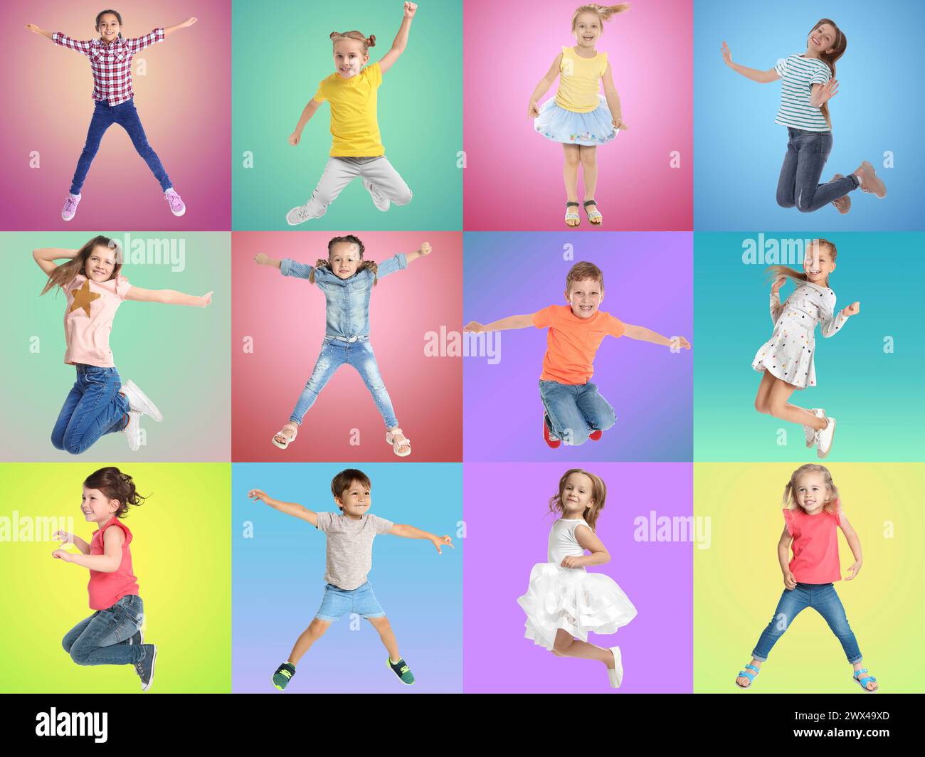 Group preteen children different hi-res stock photography and images ...
