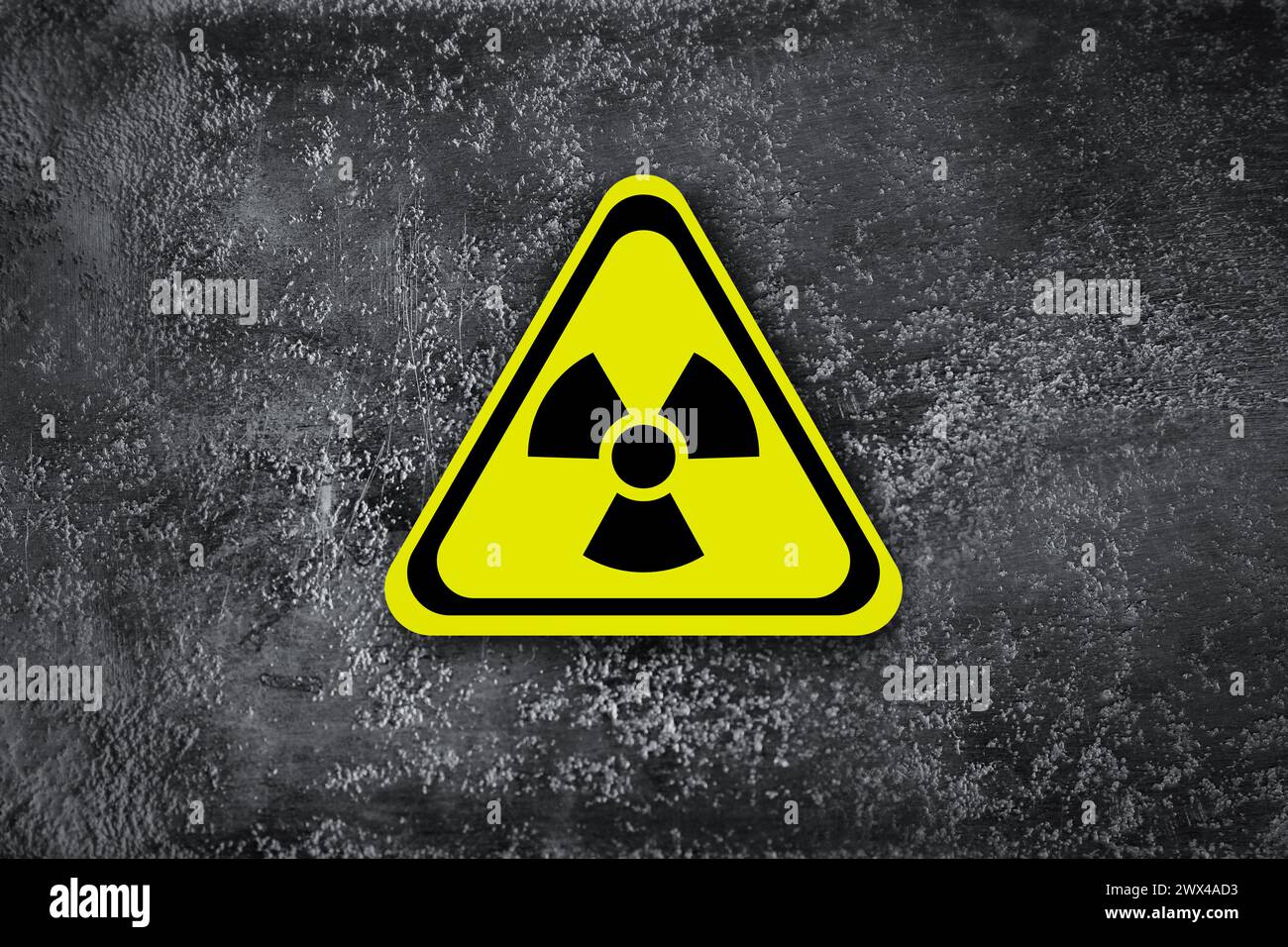 Radioactive sign on grey hi-res stock photography and images - Alamy