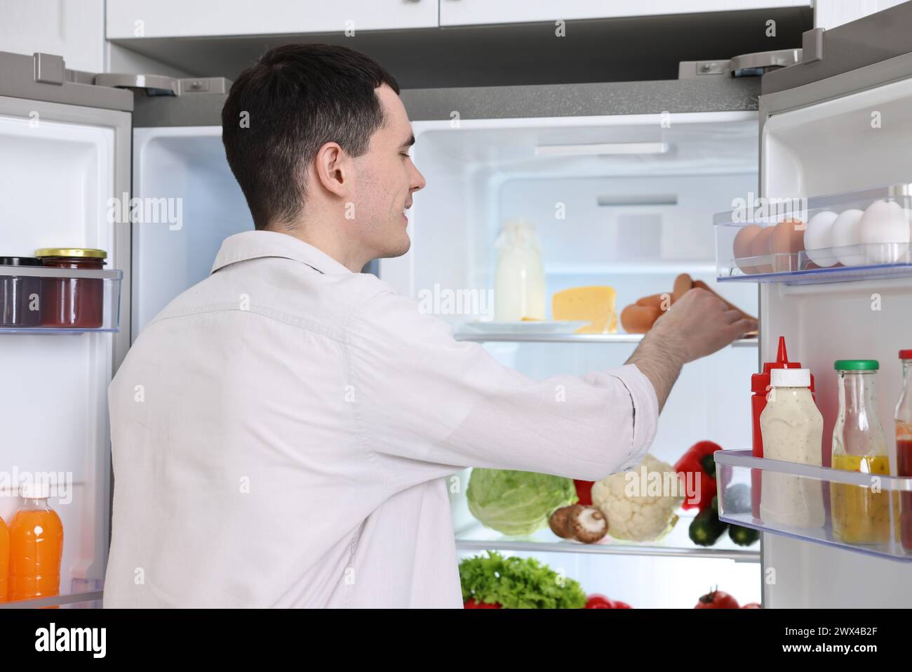 Full filled refrigerator fridge hi-res stock photography and images - Alamy