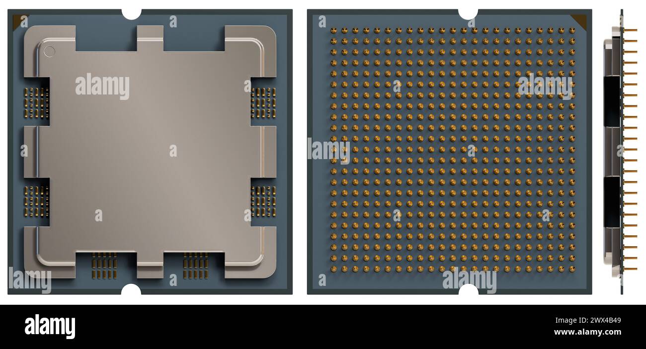 AMD Ryzen 9 AM5 processor AMD Ryzen 9 detailed front, rear and side ...