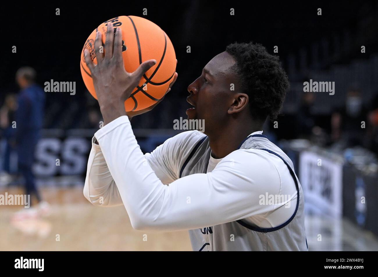 Boston, Mass. 27th Mar, 2024. Connecticut Huskies guard Hassan Diarra ...