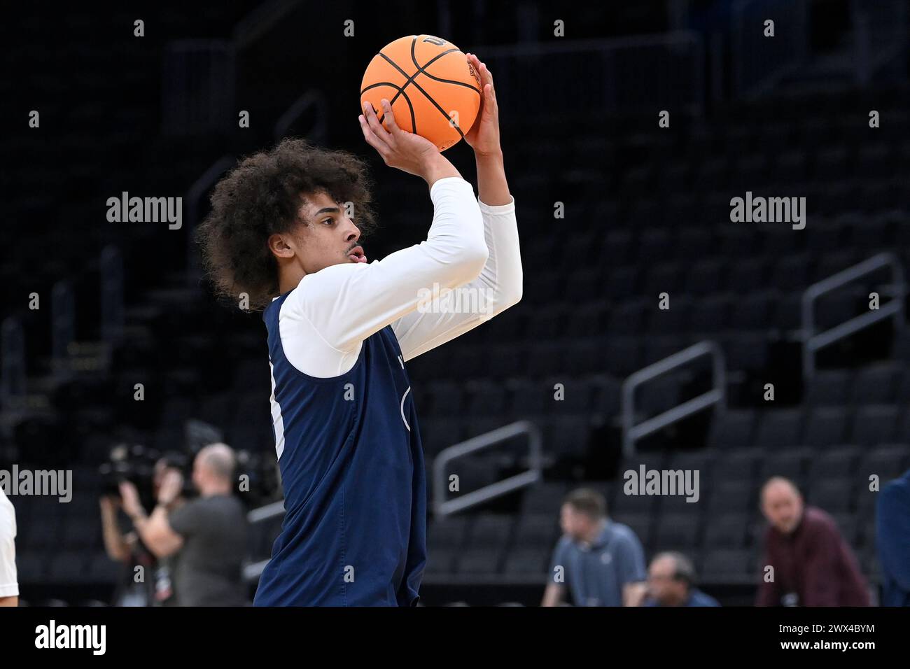 Boston, Mass. 27th Mar, 2024. Connecticut Huskies forward Jayden Ross ...