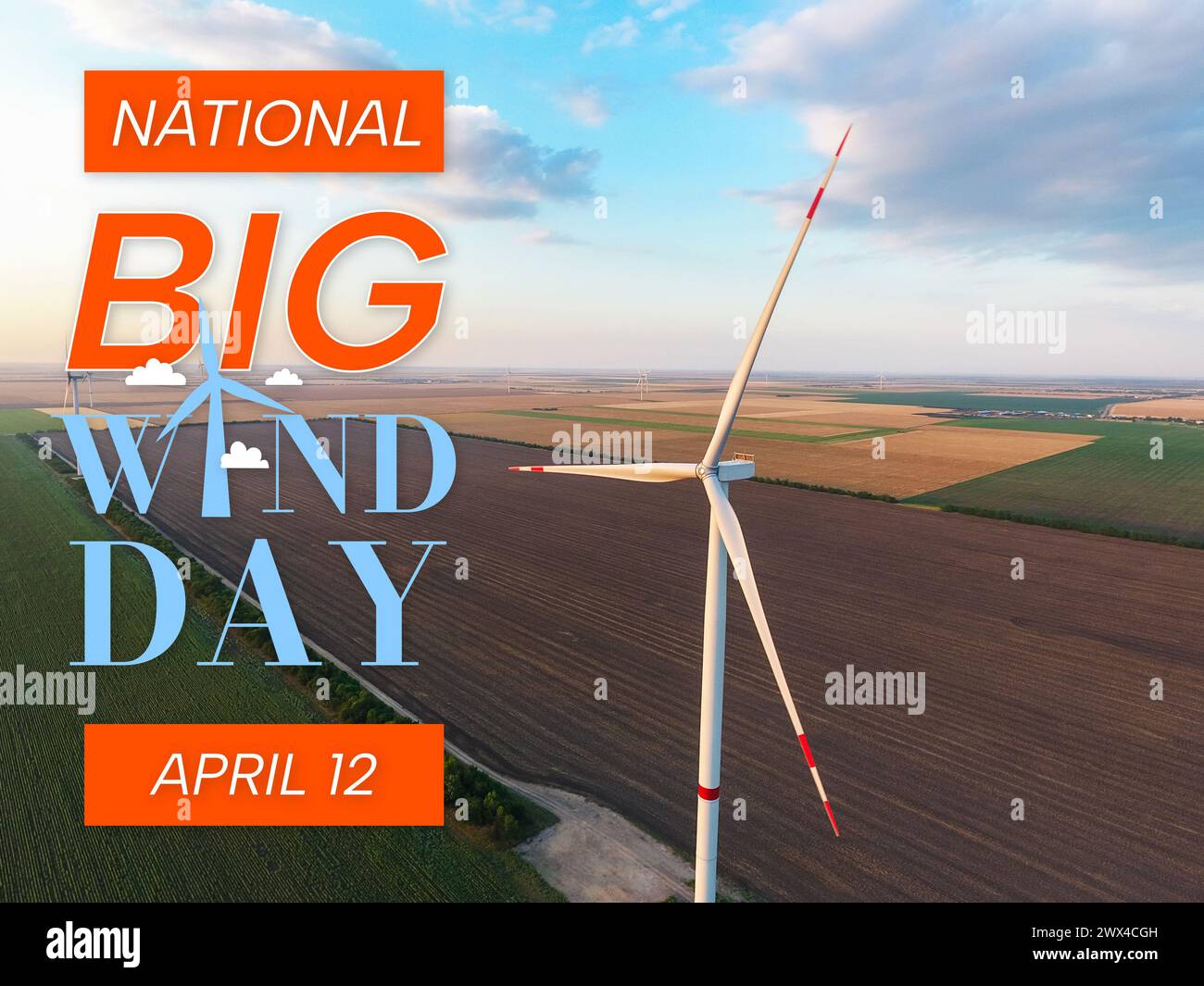 Poster for National Big Wind Day Stock Photo - Alamy