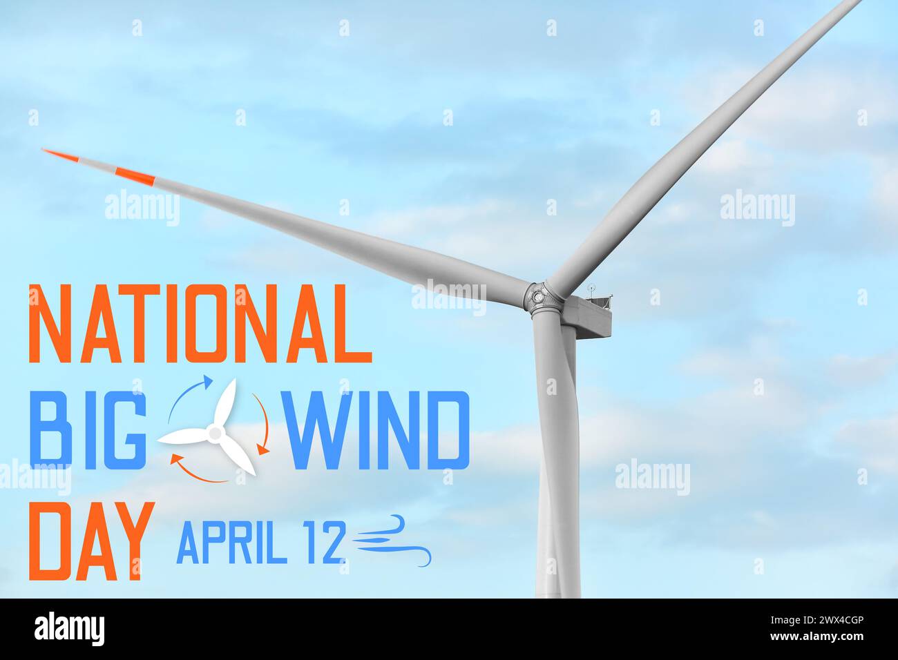 Poster for National Big Wind Day Stock Photo - Alamy