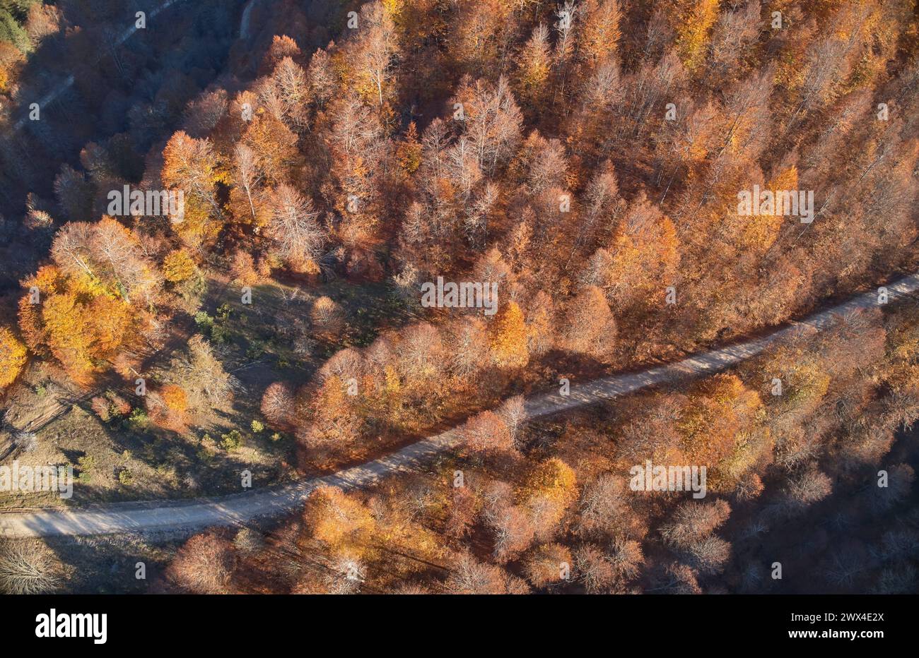 Aerial scene drone autumn landscape hi-res stock photography and images ...