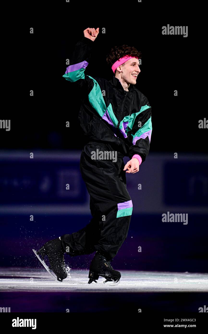 Lukas BRITSCHGI (SUI), during Exhibition Gala, at the ISU World Figure ...