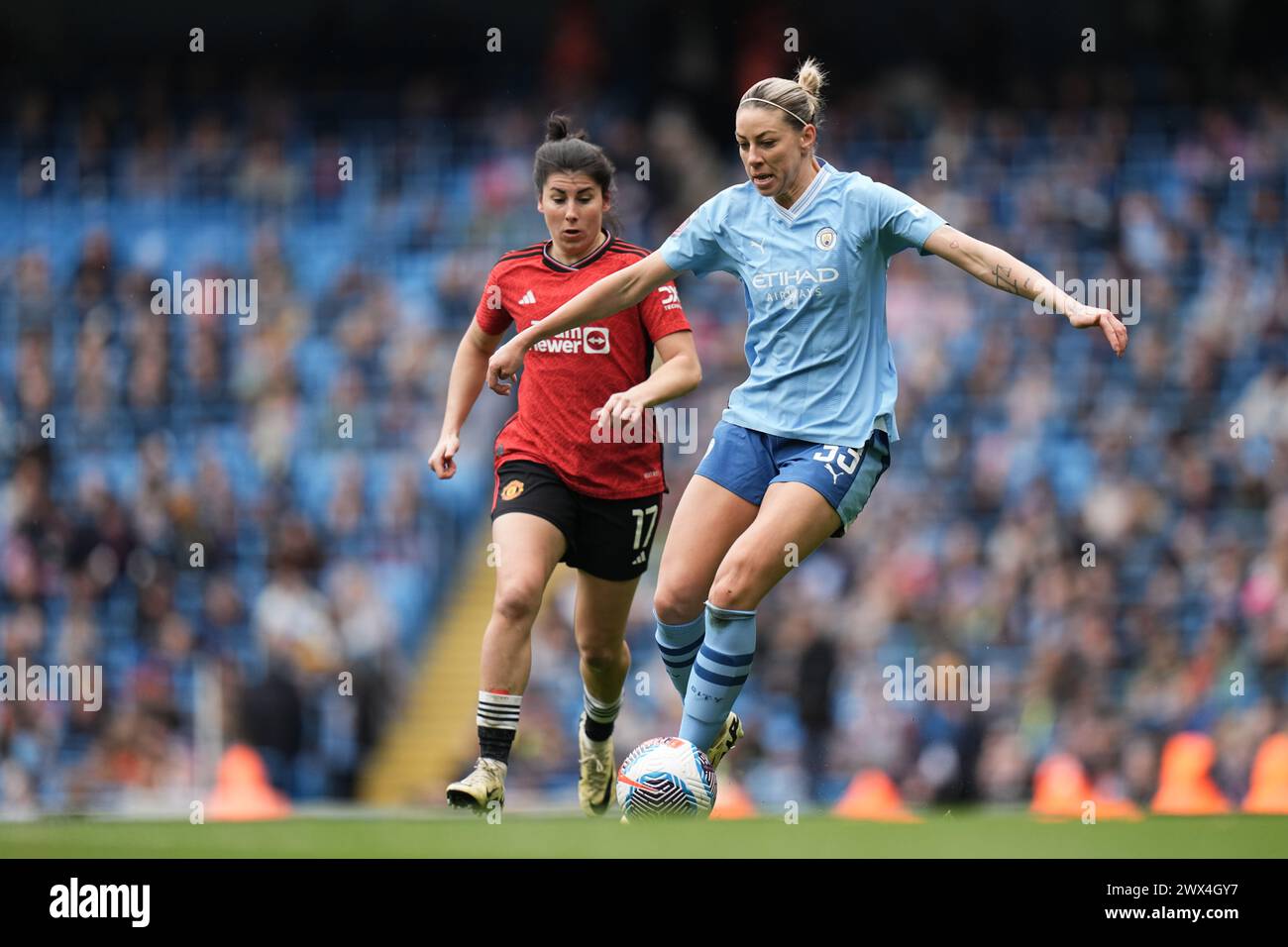 Manchester City Women v Manchester United Women.Women’s Super League ...