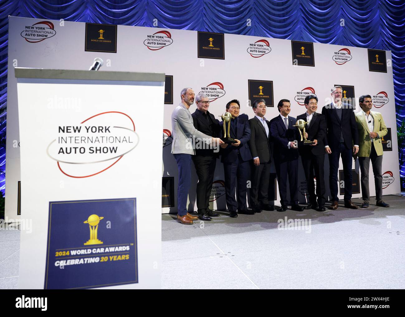 New York, United States. 27th Mar, 2024. President and CEO of Kia North ...
