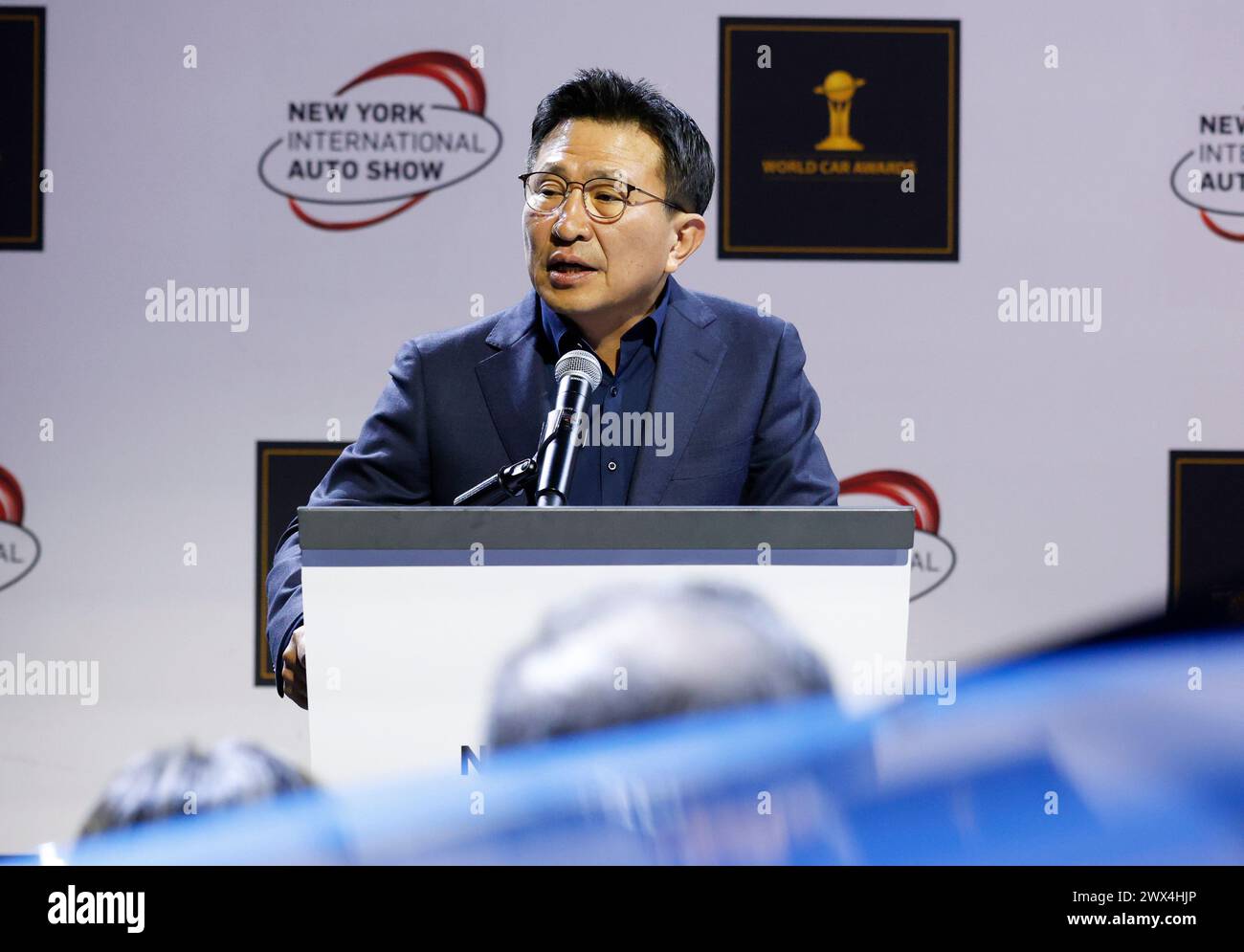 New York, United States. 27th Mar, 2024. President and CEO of Kia North ...