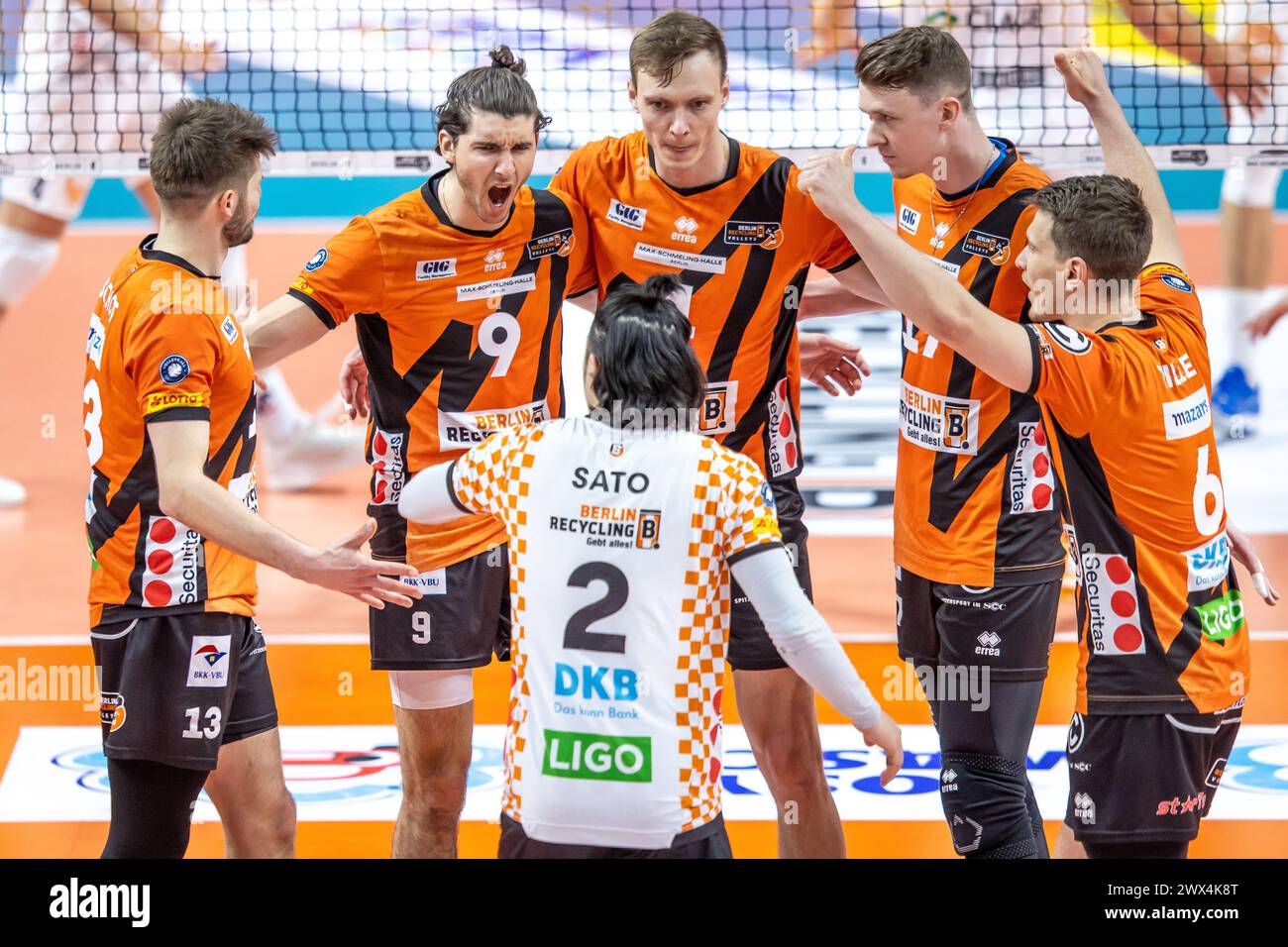 Berlin, Germany. 27th Mar, 2024. Volleyball, men: Bundesliga, Berlin ...