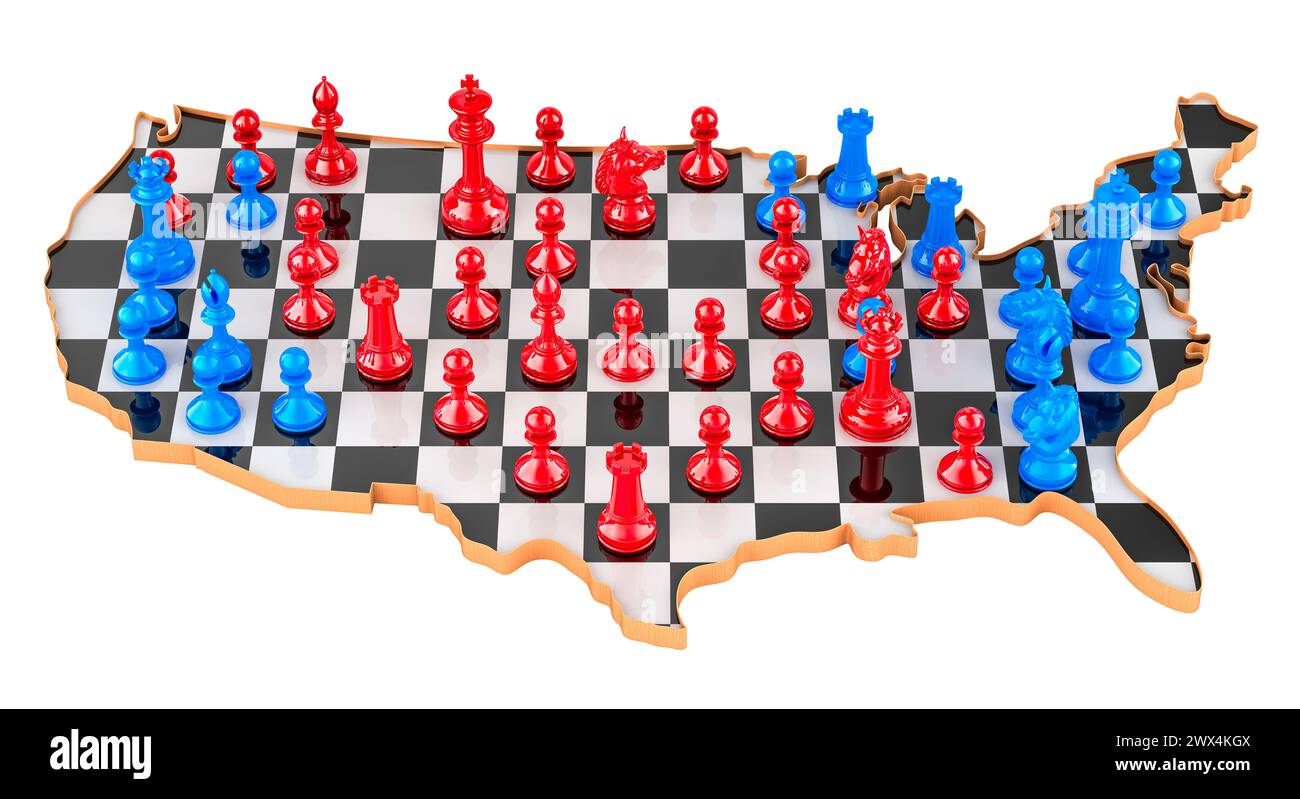 Presidential Election Battle, political confrontation in the USA ...