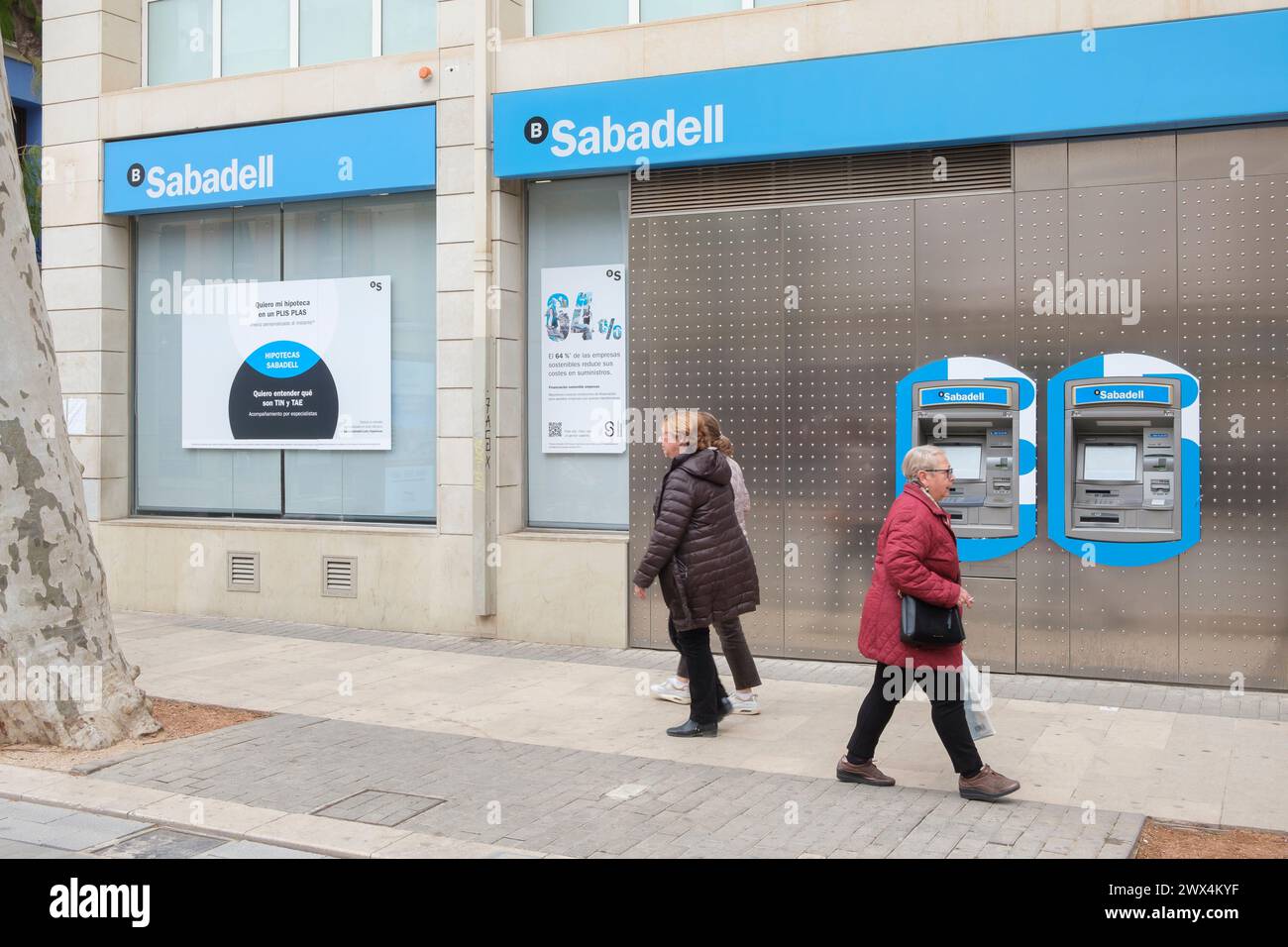 Branch of Banco Sabadell in the Spanish city of Denia Stock Photo - Alamy